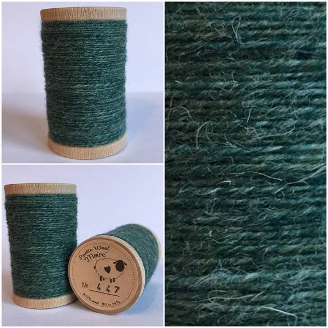 Rustic Moire Wool Thread #447 for Hand Embroidery, Wool Applique ...