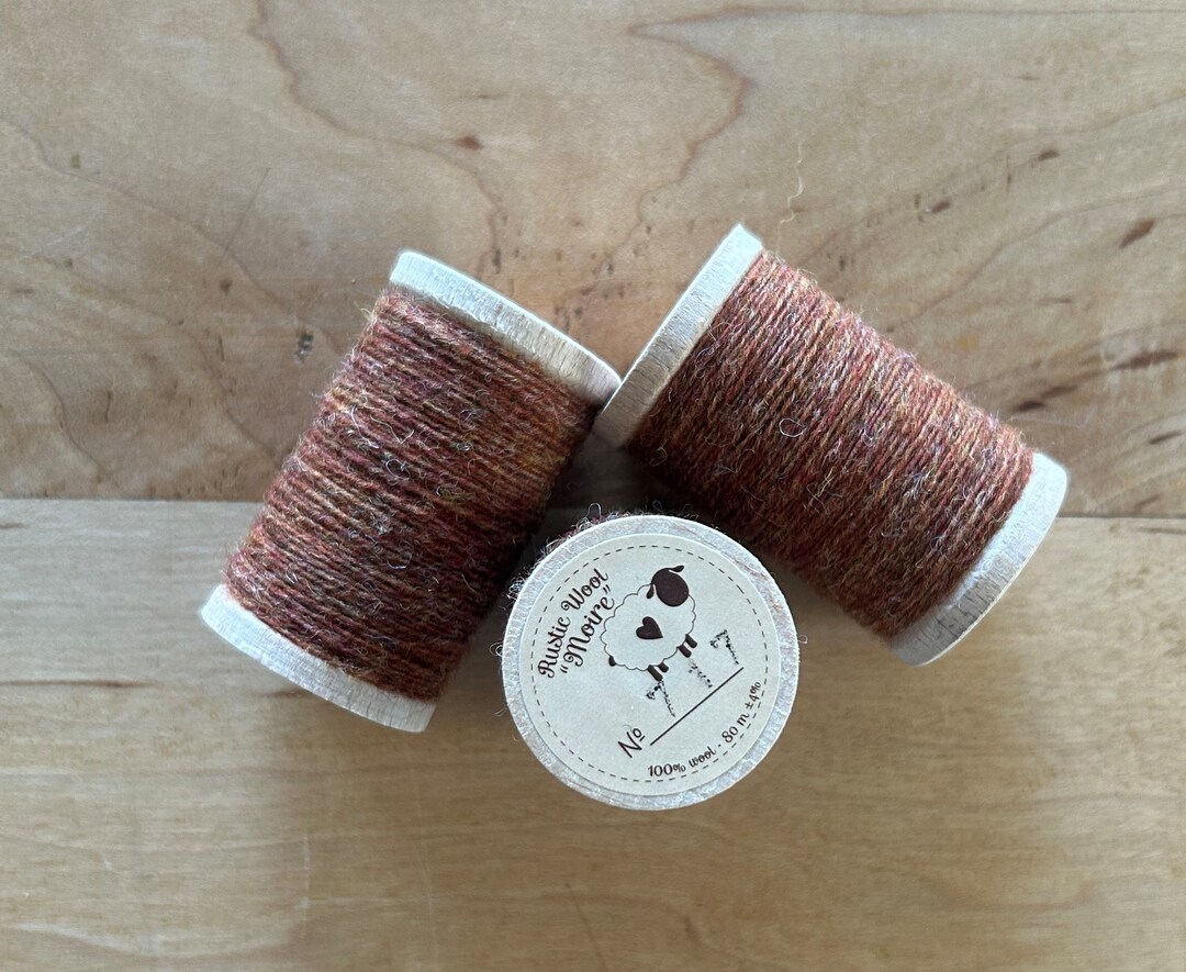 NEW COLOR: Rustic Moire Wool Thread 717 for Embroidery, Wool Applique ...