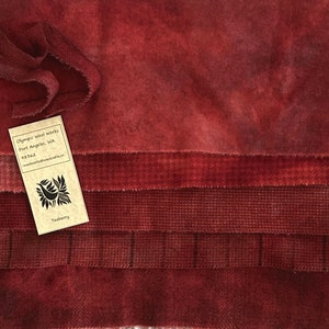 TEABERRY Hand Dyed Wool Bundle for Rug Hooking and Wool Applique - Etsy