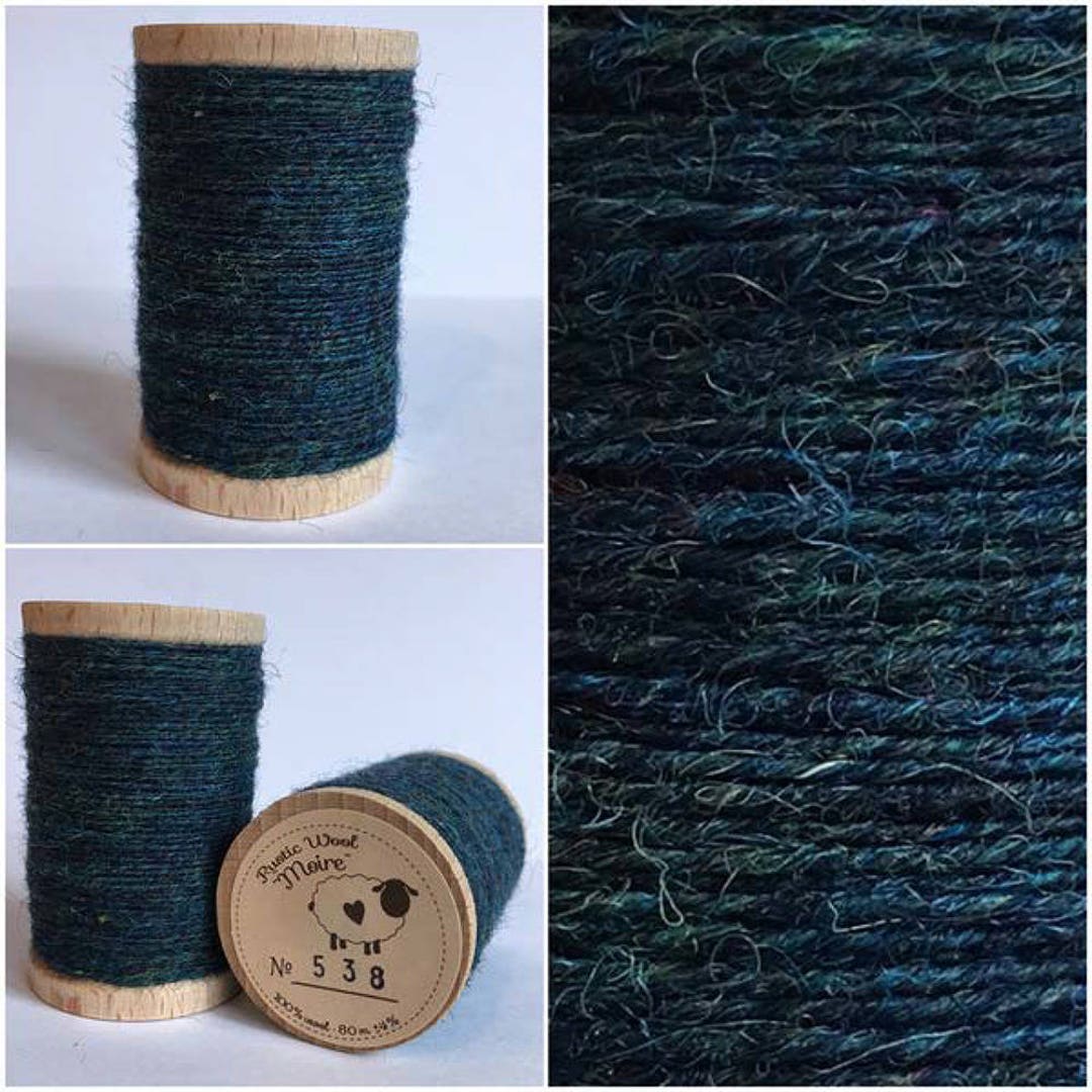 Rustic Moire Wool Thread 538 for Hand Embroidery, Wool Applique ...