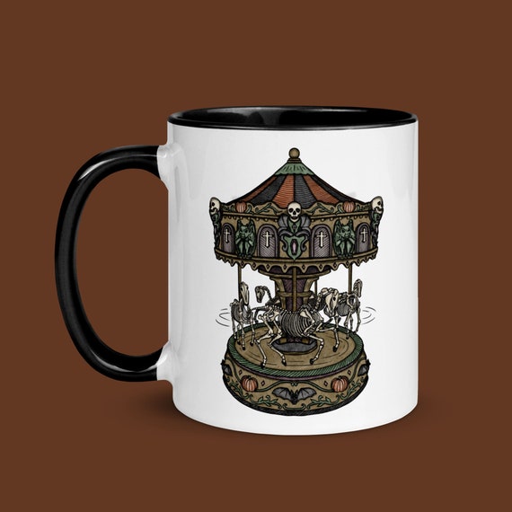 Horror Carousel // Skeleton Carnival Merry-go-round // Macabre - Etsy