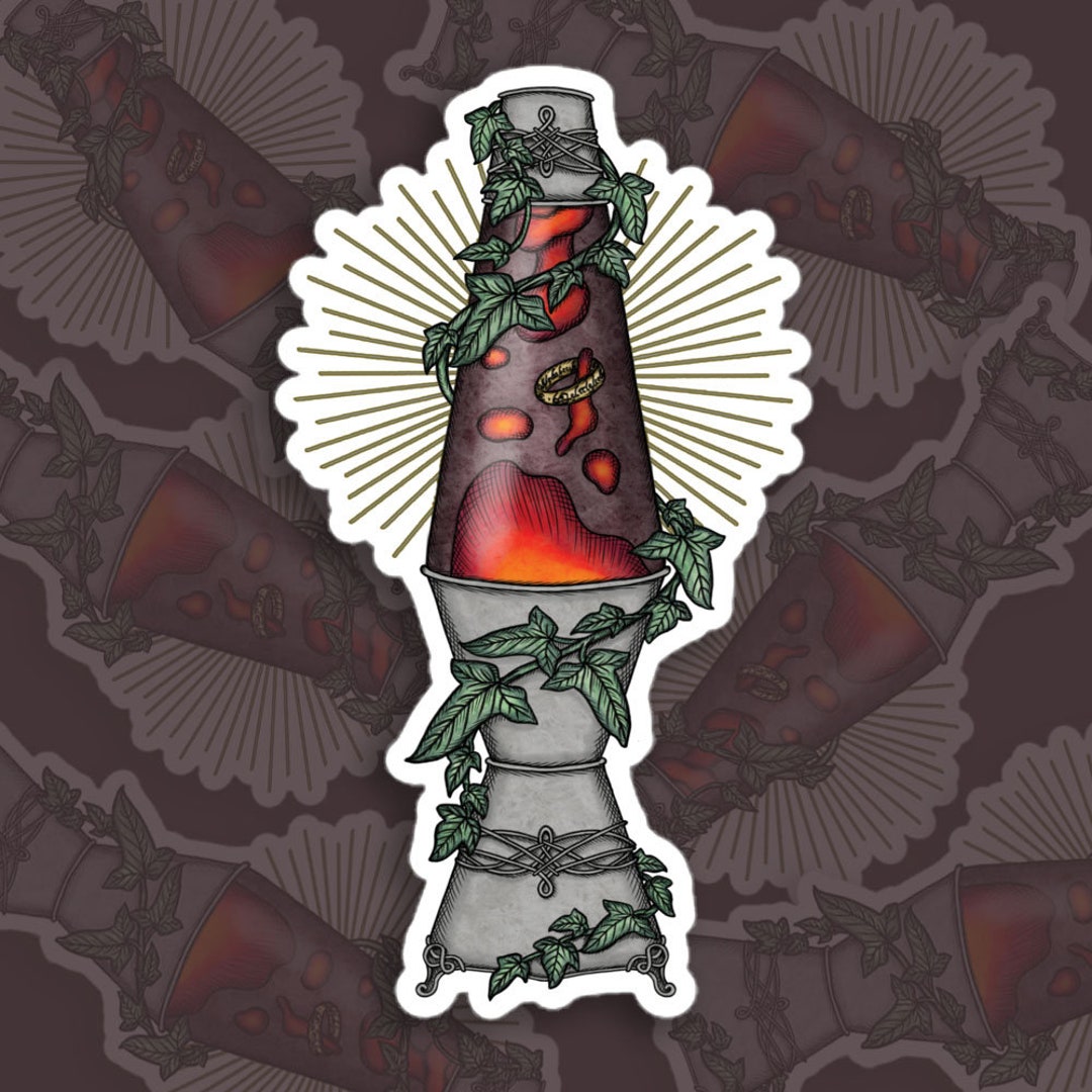 Mordor Lava Lamp // Elvish Lava Lamp // the One Ring Bubble-free ...