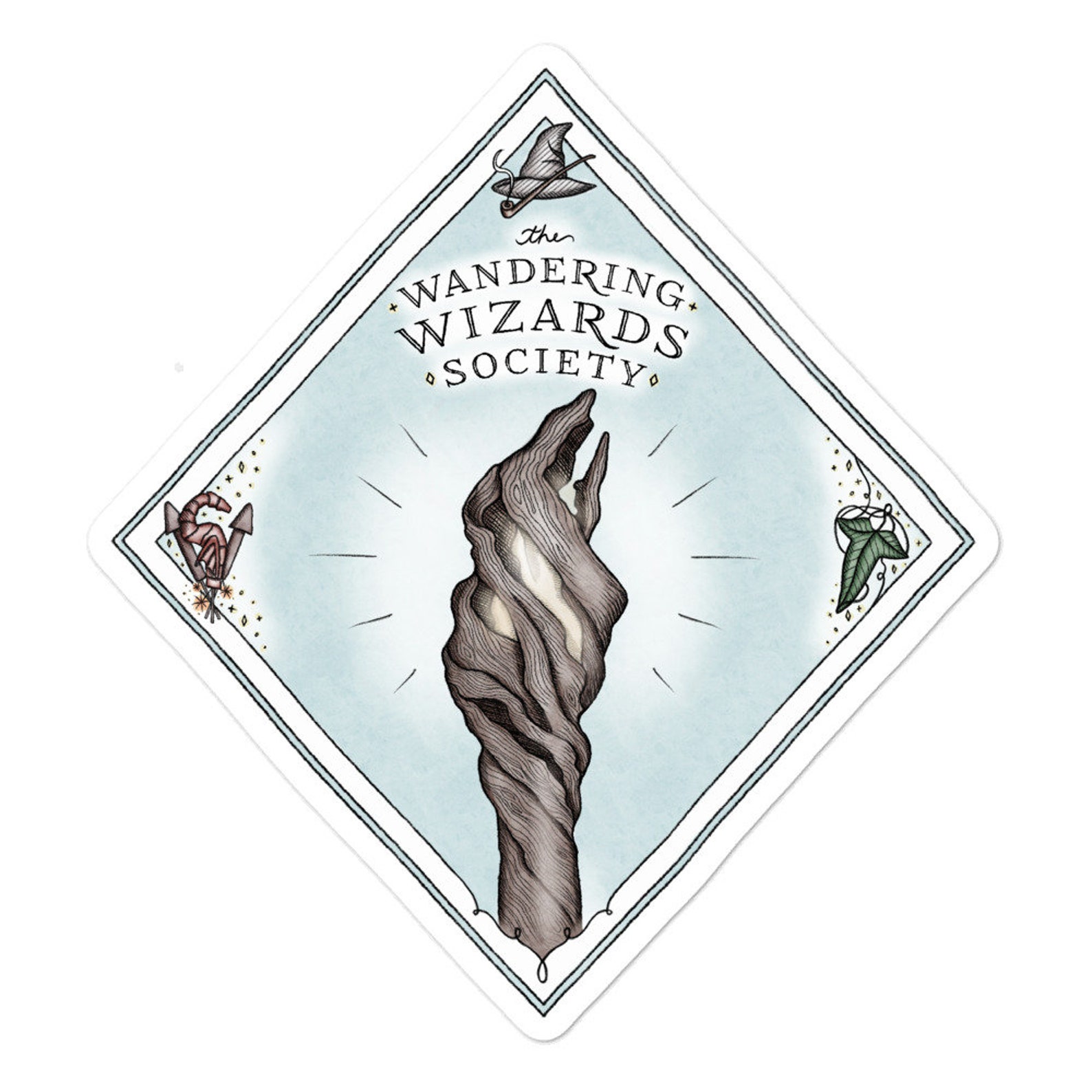 The Grey Wizard / the Wandering Wizards Society | Bubble-free Stickers ...