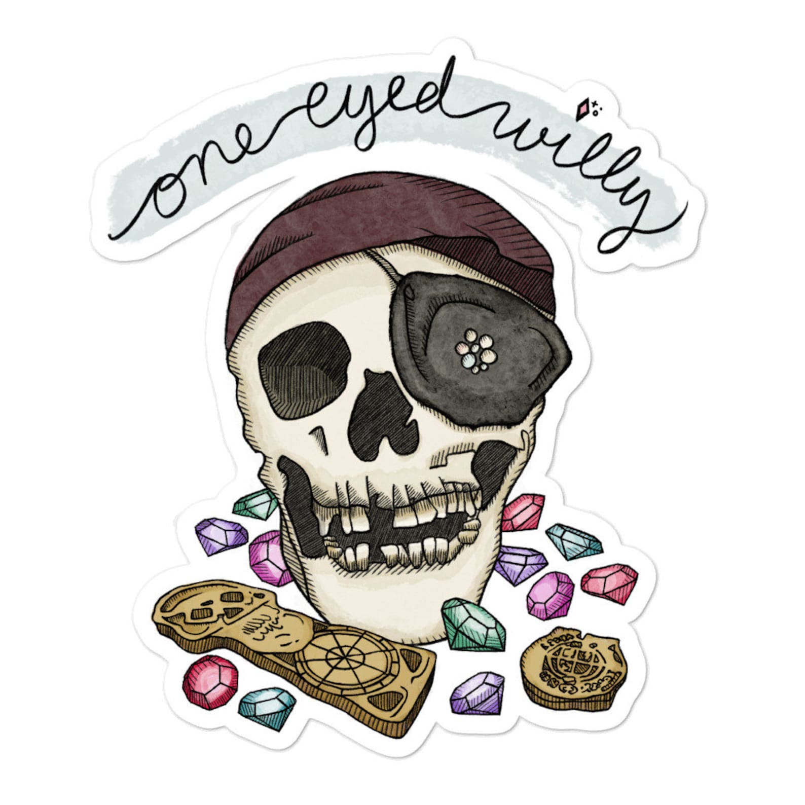 One-eyed Willy Bubble-free Stickers - Etsy