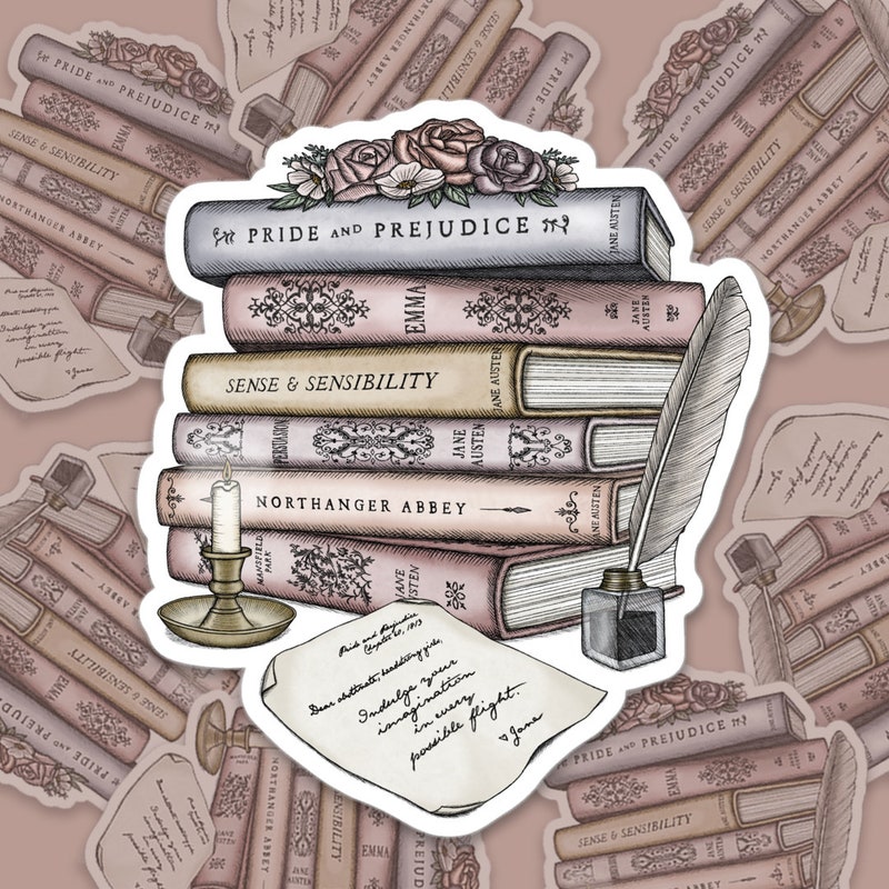 Jane Austen Sticker - Etsy