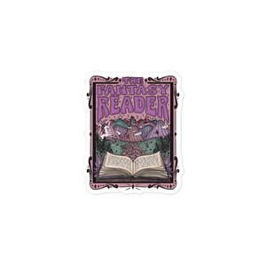 The Fantasy Reader // Bookish Sticker // Fantasy Book Lovers || Bubble ...