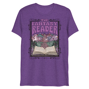 The Fantasy Reader // Retro Bookish Shirt // Fantasy Book Lovers ...