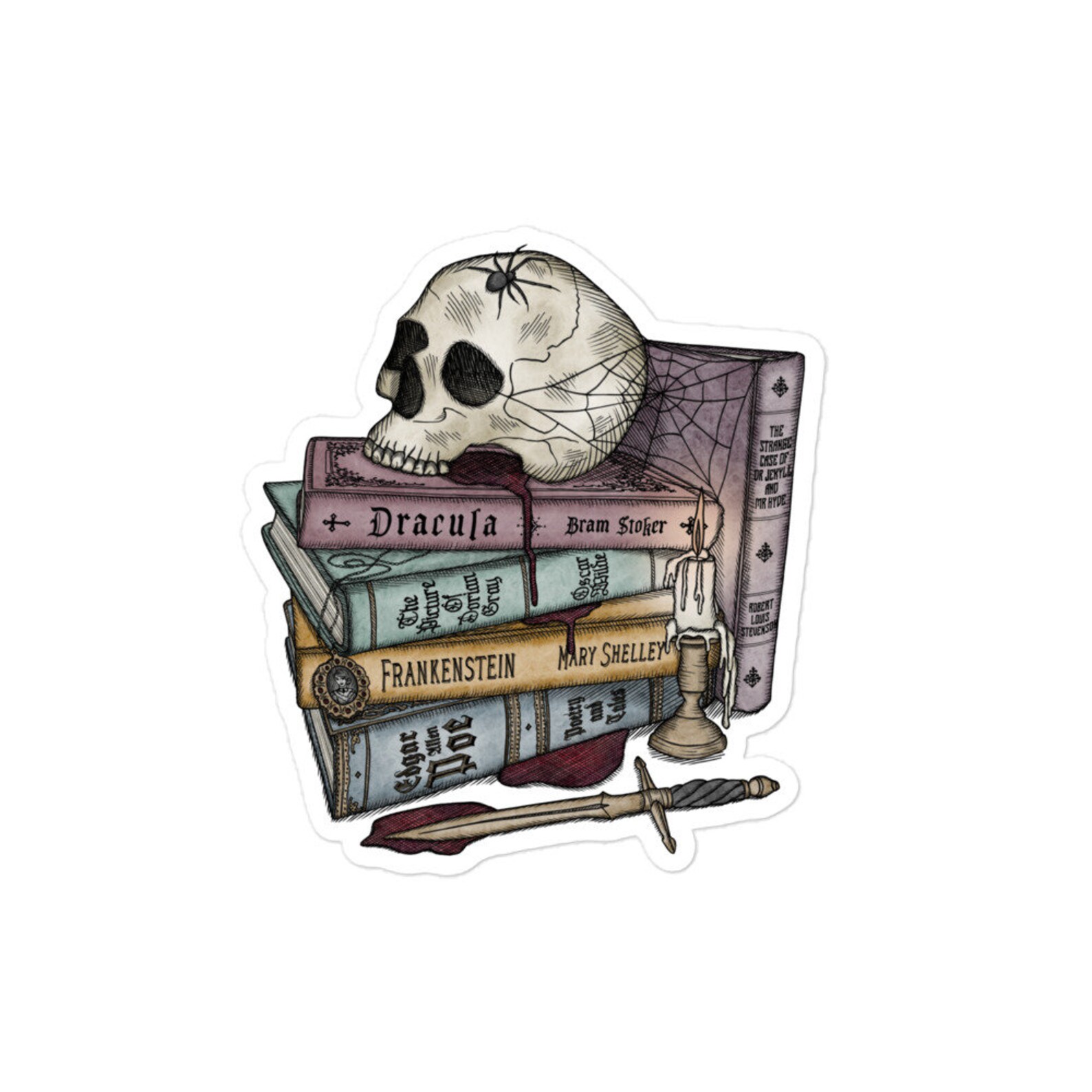 Gothic Horror Classics Book Collection // Dracula / - Etsy