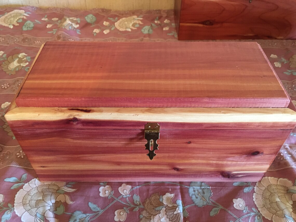 Wooden Cedar Jewel Box - Etsy