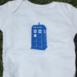 Doctor Who Tardis Baby Bodysuit - Etsy