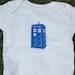 Doctor Who Tardis Baby Bodysuit - Etsy