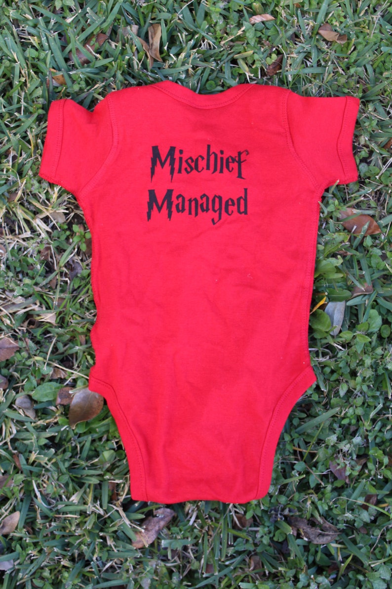 Mischief Managed Baby Bodysuit | Etsy