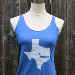 Austin, TX Screenprinted Racerback Tank Top - Etsy