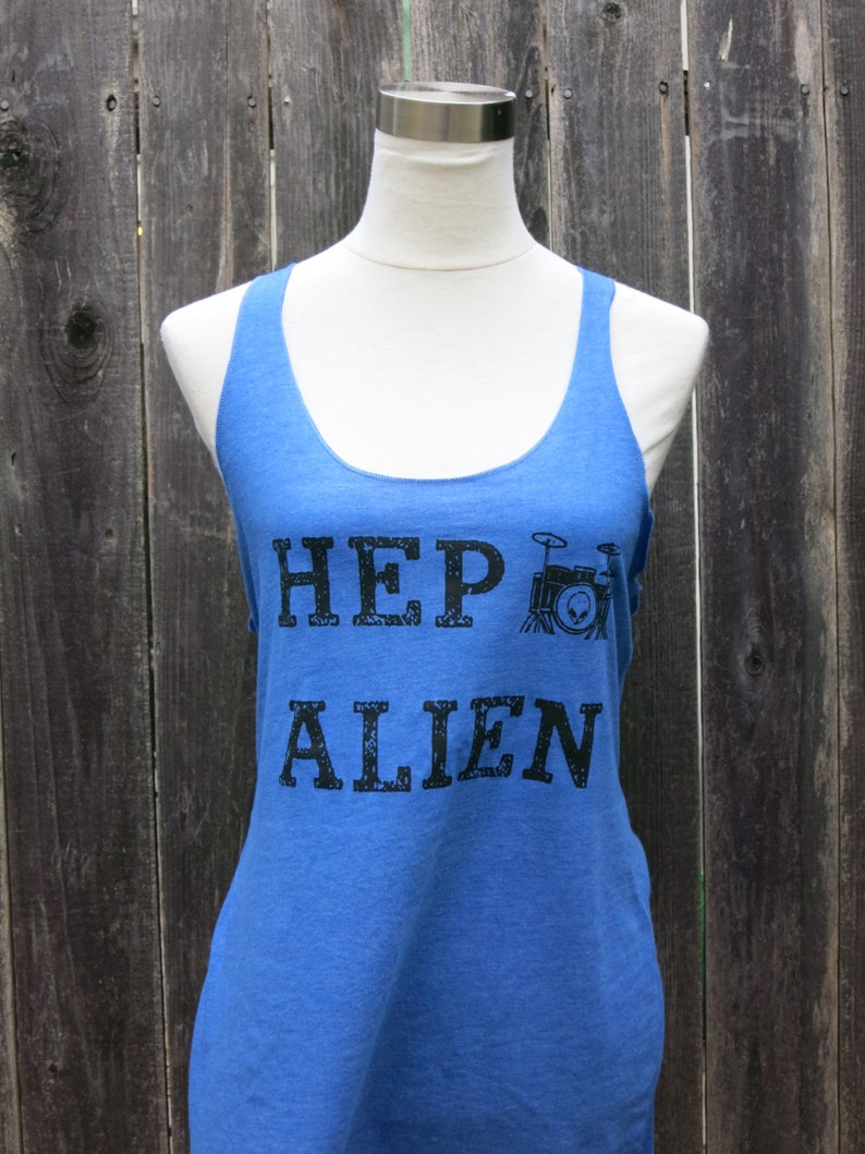 Hep Alien Screenprinted Racerback Tank Top - Etsy