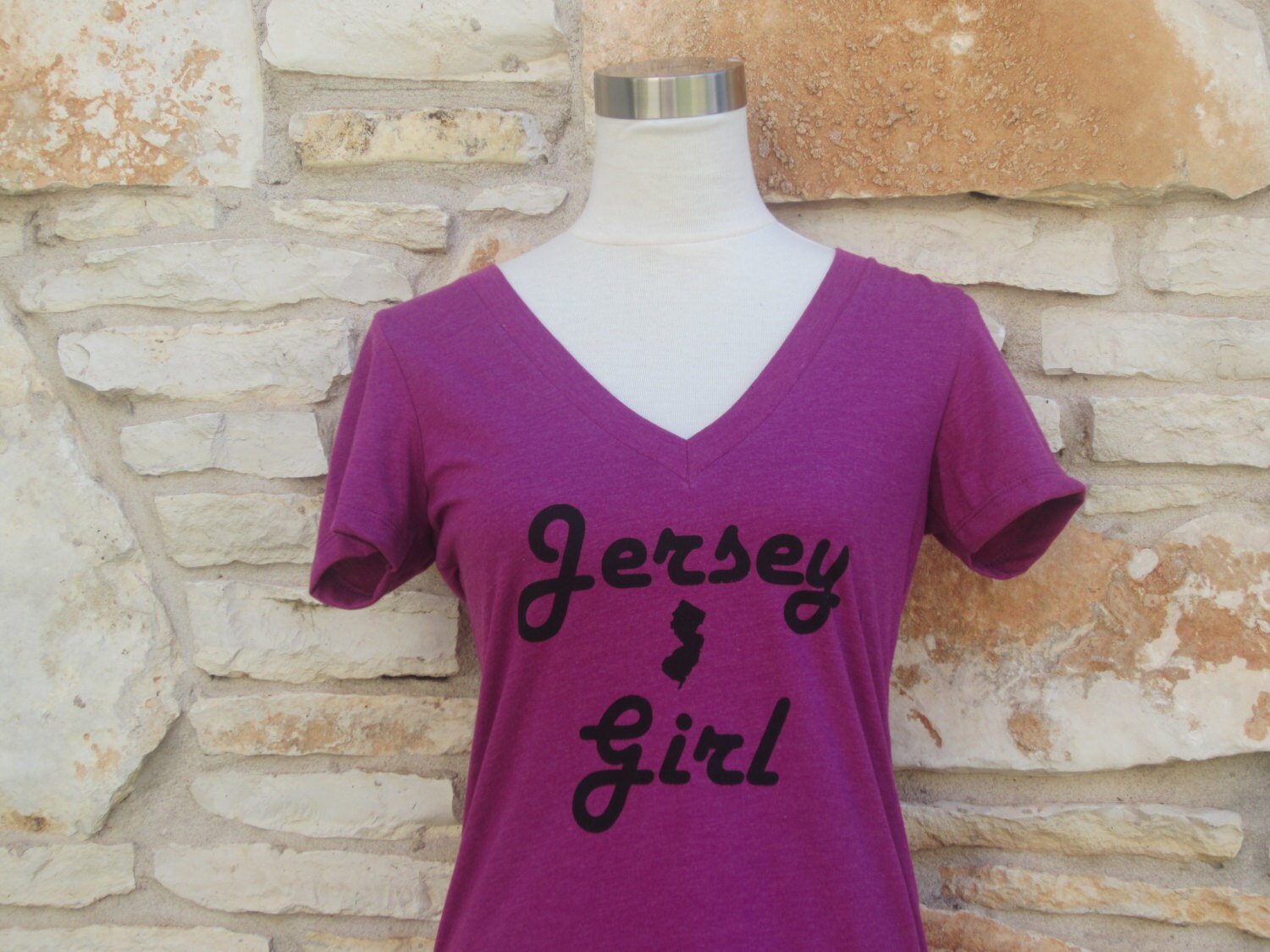Jersey Girl Women's Screenprinted Shirt - Etsy