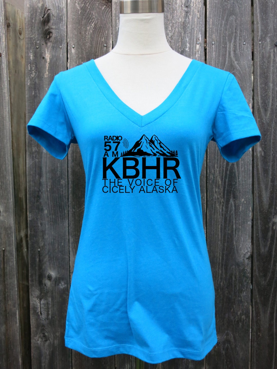 Northern Exposure KBHR Radio Women's Vneck Screenprinted Shirt - Etsy