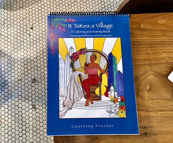 It Takes a Village Coloring and Activity Book Mindfulness | Etsy