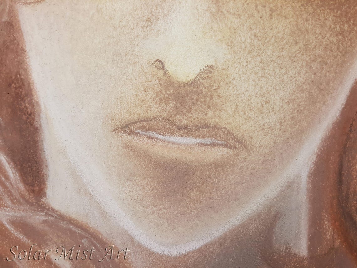 Professionalart Pastel Art Portrait Art Shine Abstract - Etsy