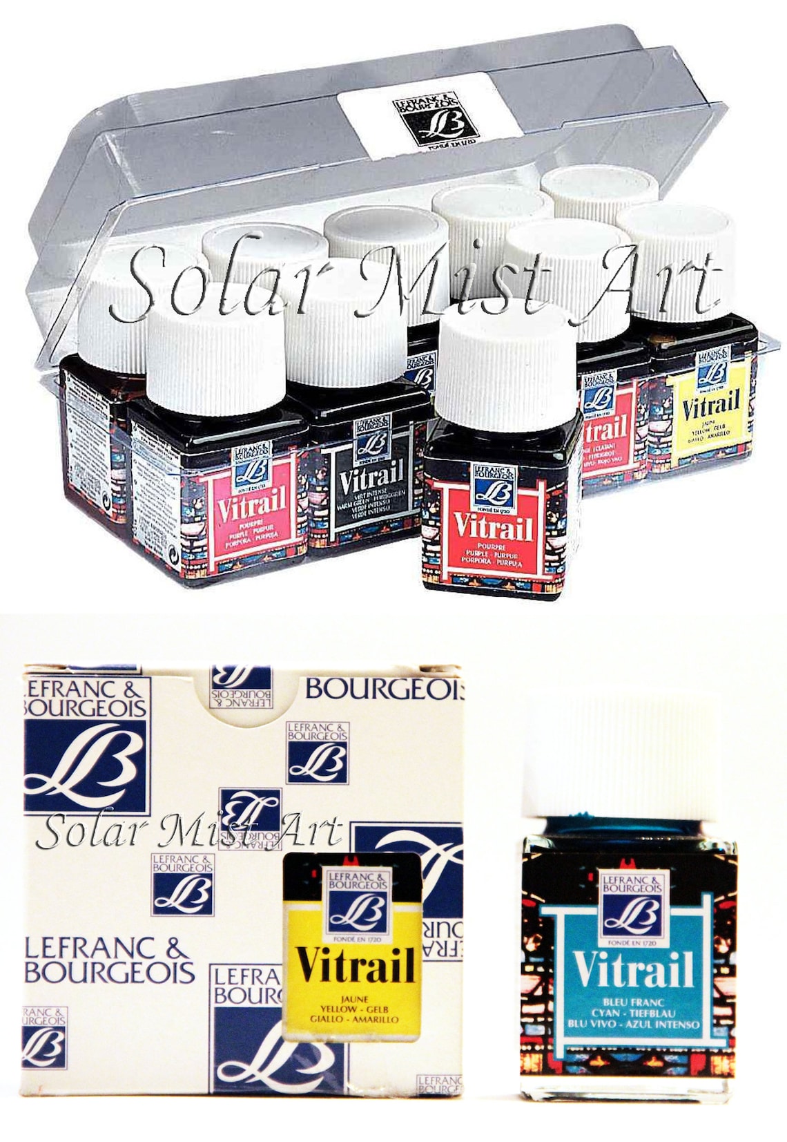 Lefranc & Bourgeois Vitrail Stained Glass Effect Color Paints | Etsy