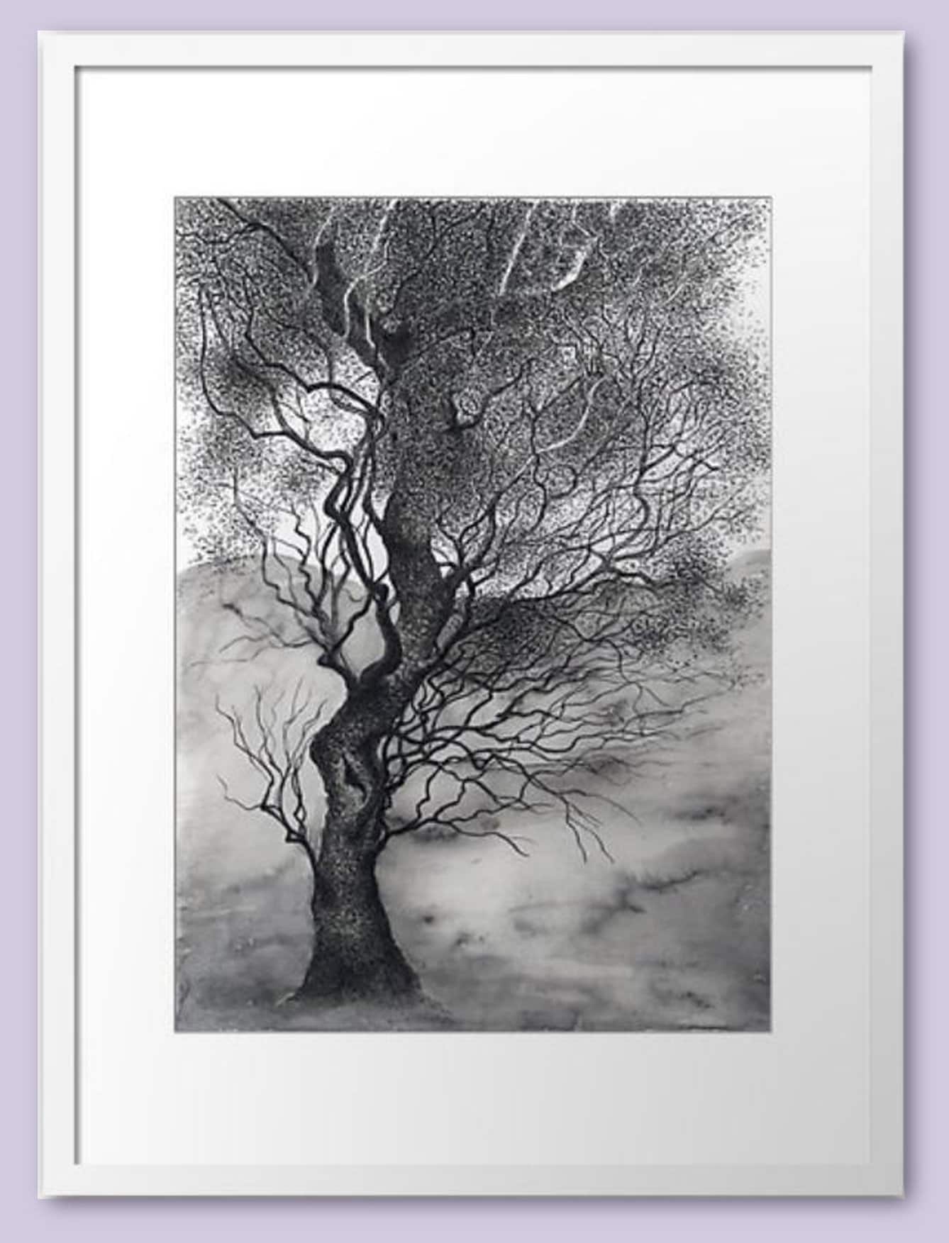 Forest Illustration Ink