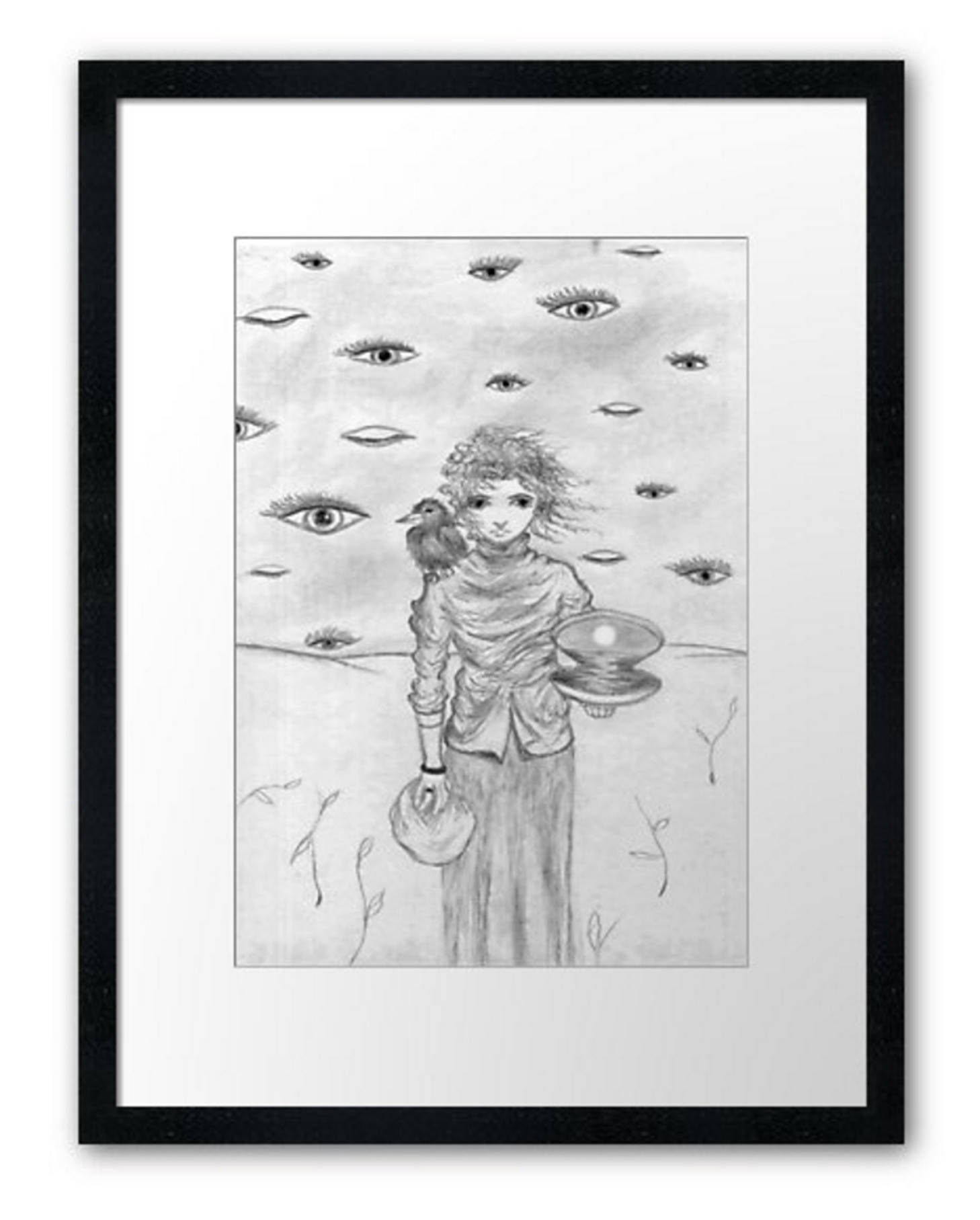 Pencil Drawing Surreal Illustration Fantasy Hand Painted Grafics ...