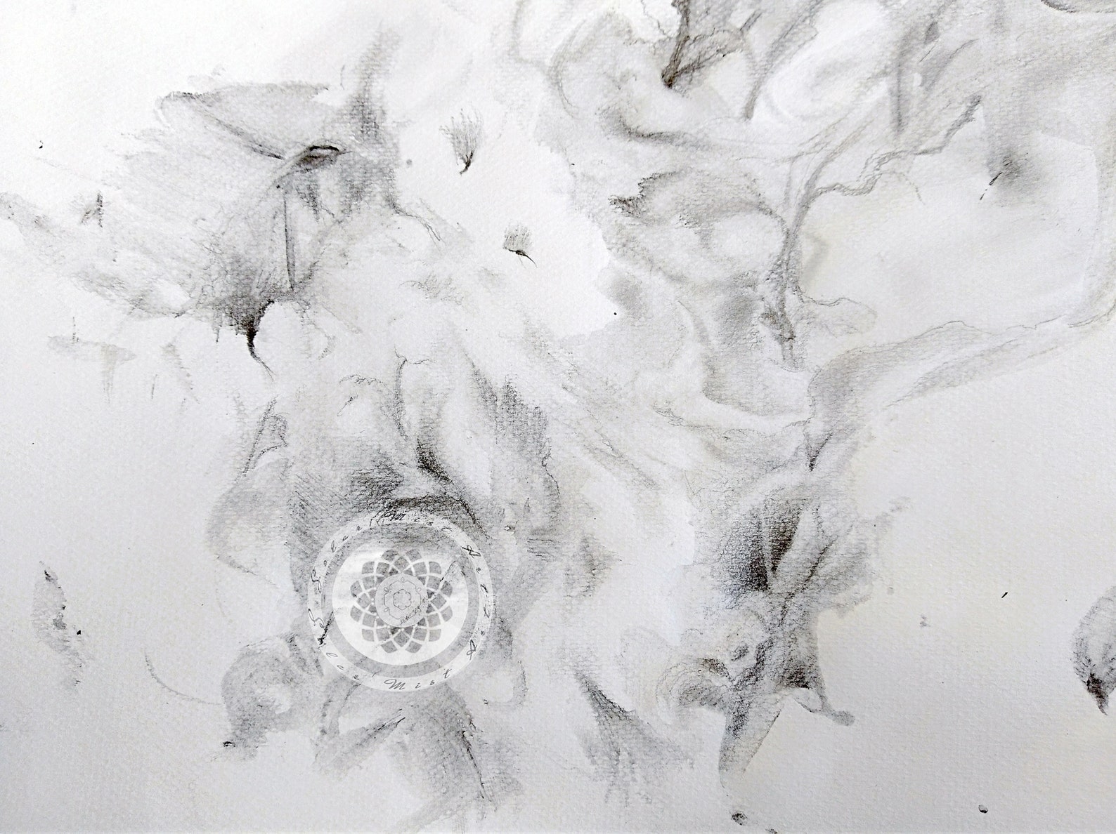 Flower Pencil Art: Surreal Mystic Blossom Drawing - Etsy