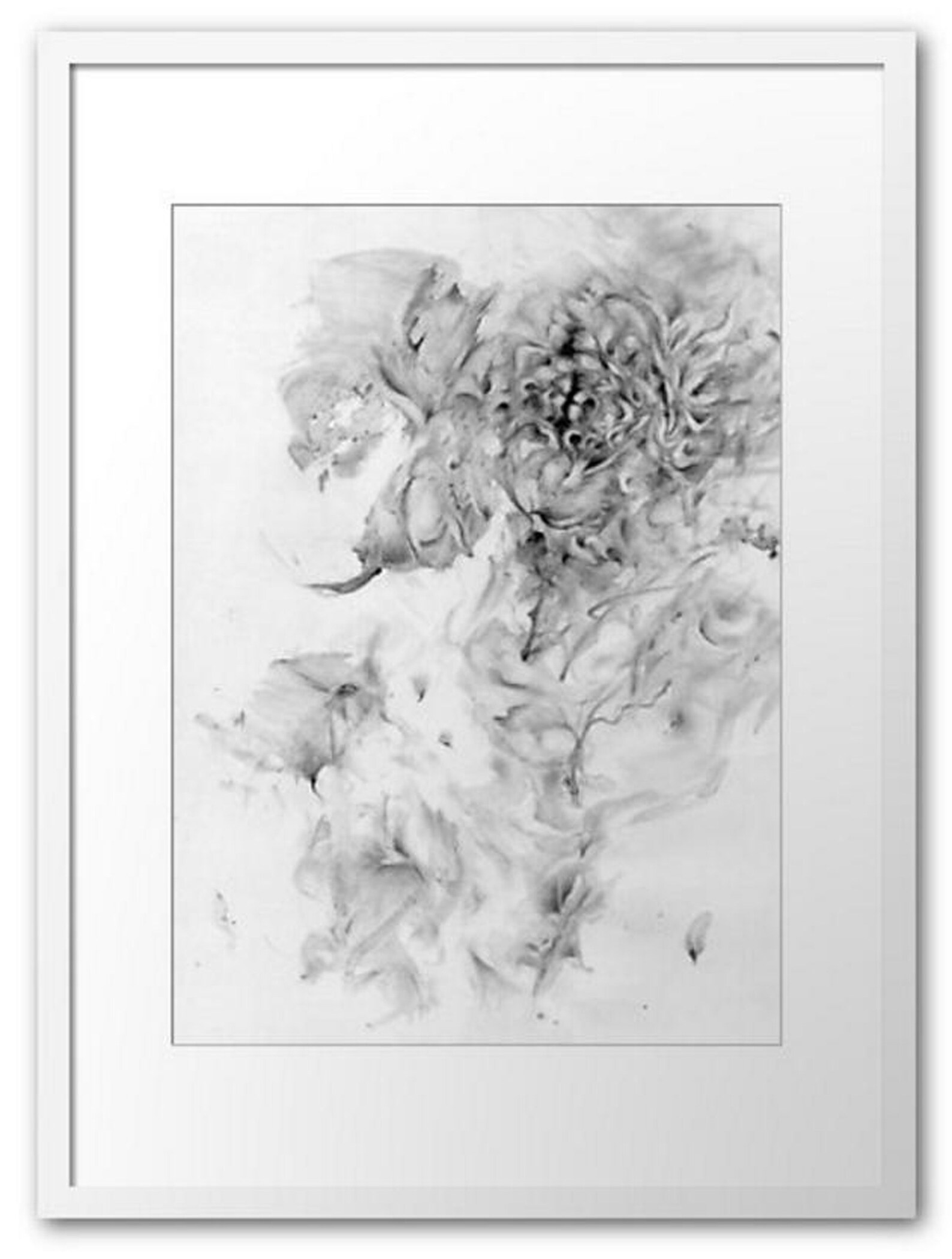 Flower Pencil Art: Surreal Mystic Blossom Drawing - Etsy