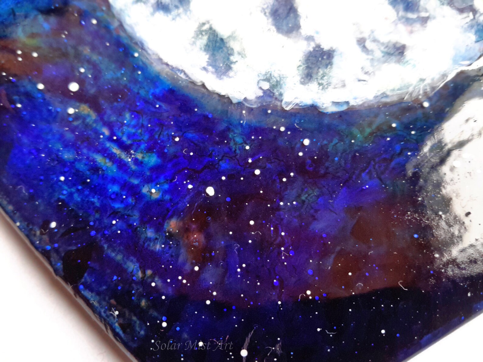 Space Art Pale Blue Dot Carl Sagan Painting on Glass Planet - Etsy