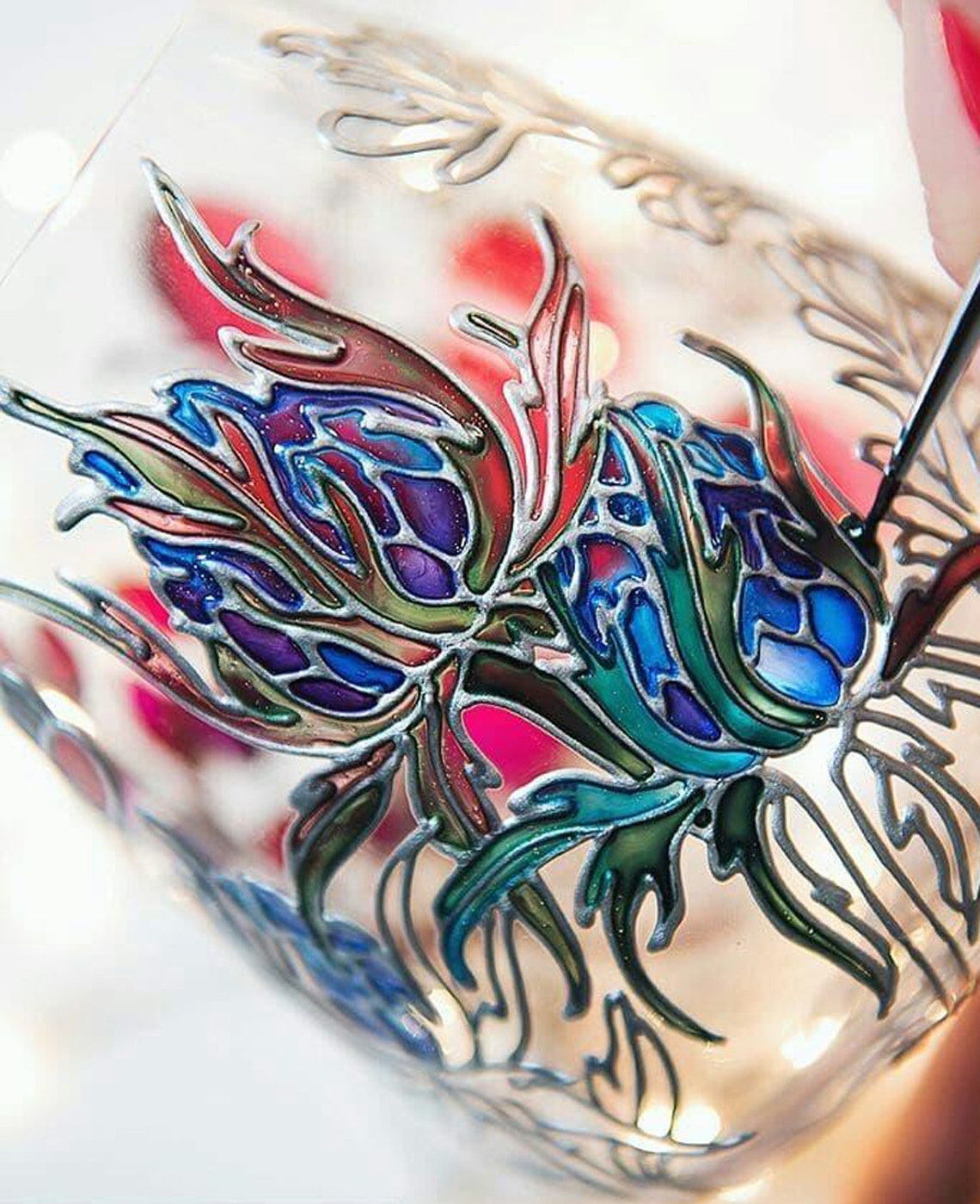 Pebeo Vitrail Stained Glass Effect Color Paints for Glass | Etsy