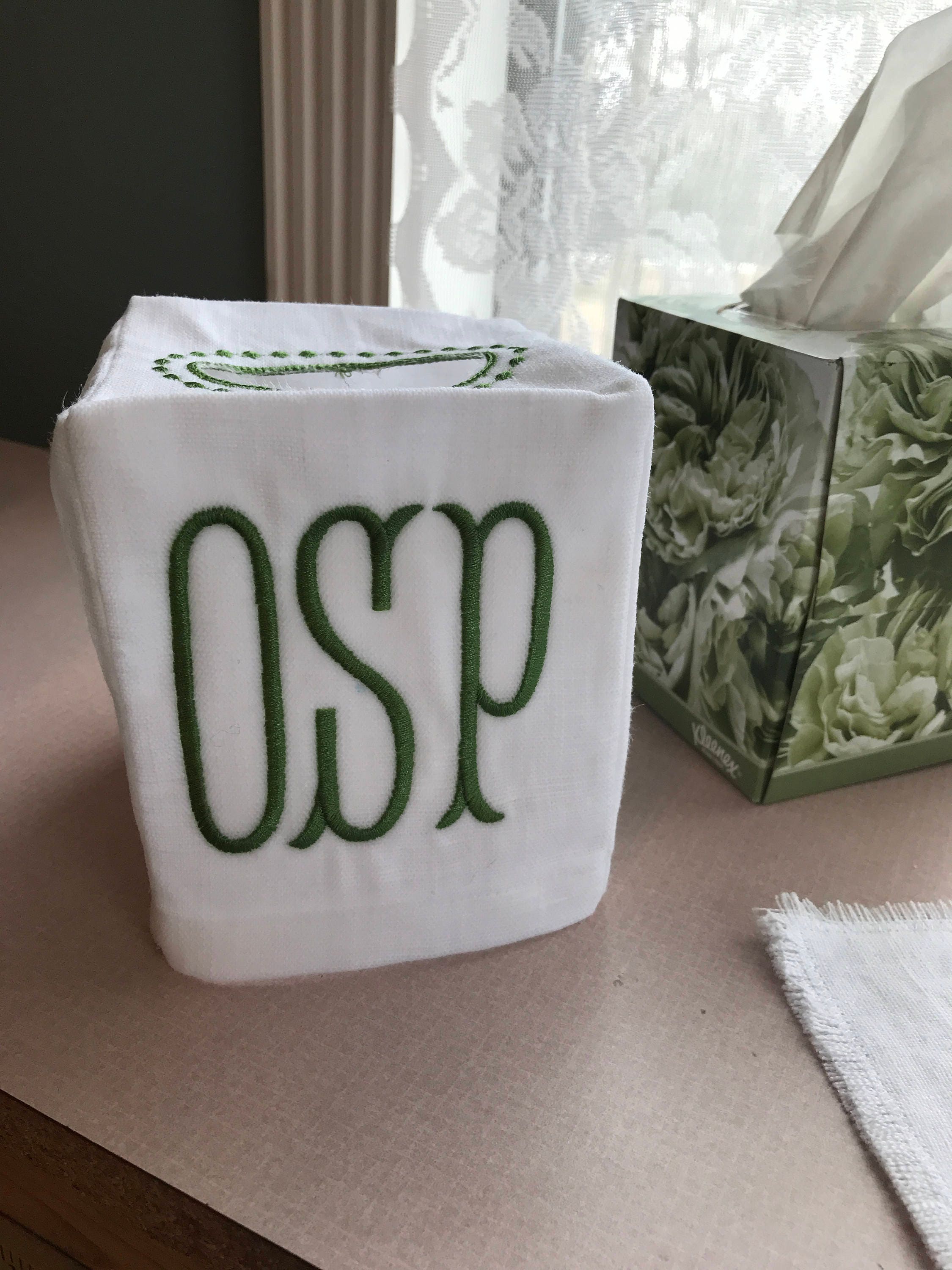 Tissue Cover Instruction and Top Embroidery File Oval and Circle - Etsy