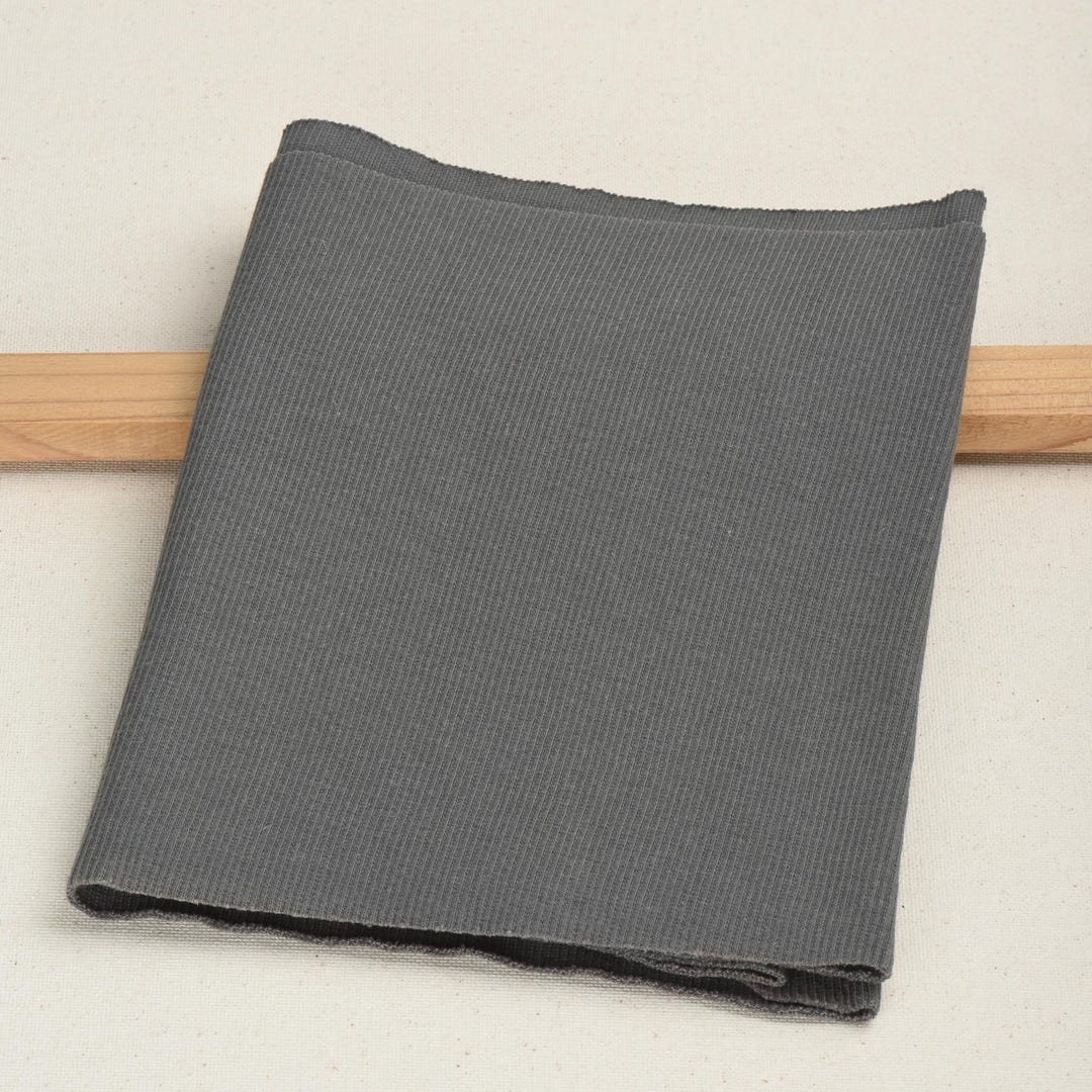 Dark Gray Ribbing Fabric for Making Cuffs and Waist Bands - Etsy