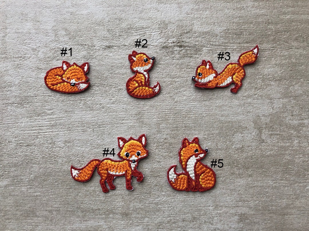 Embroidery Fox Iron on Patch - Etsy