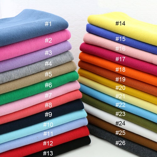 Elastic Rib Knit Cuffs Waistband Collar Fabric Trim SH315 - Etsy