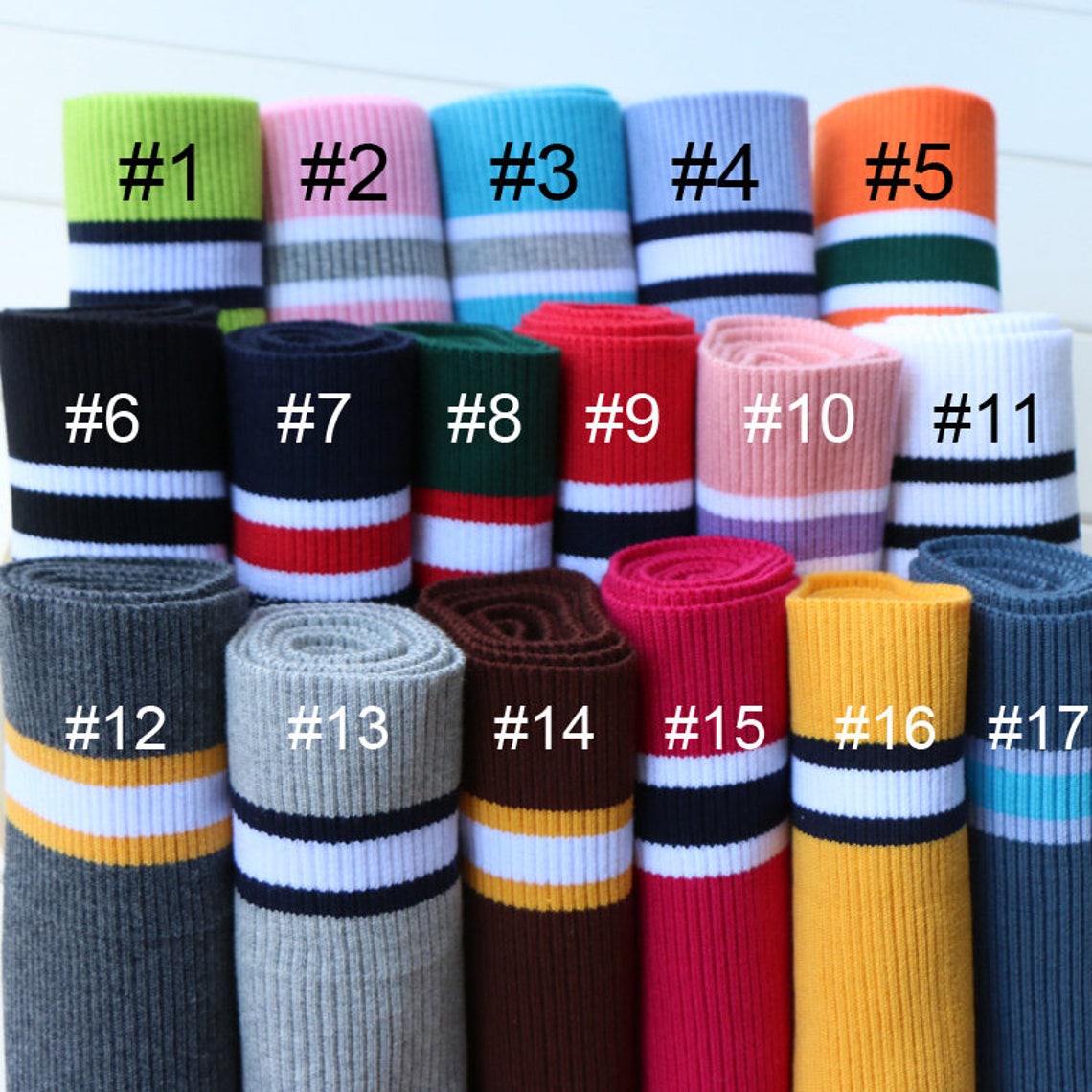 Heavy Weight Elastic Rib Knit Cuff Waistband Fabric Trim SH312 - Etsy