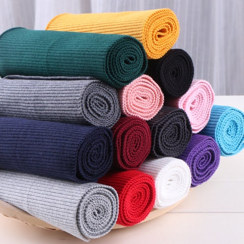 Elastic Rib Knit Cuffs Waistband Collar Fabric Trim SH315 - Etsy