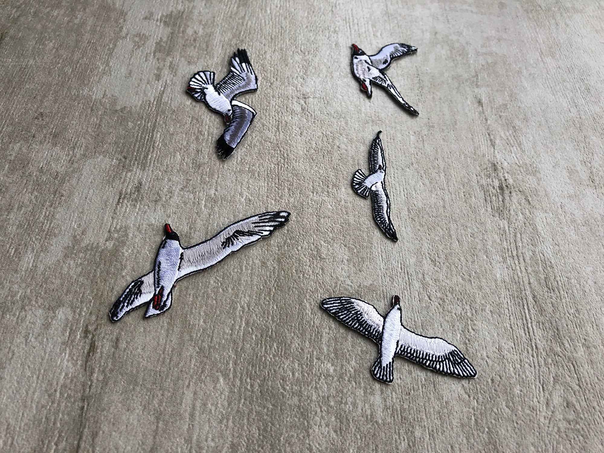 Embroidery Seagull Iron on Appliques Bird Patch - Etsy