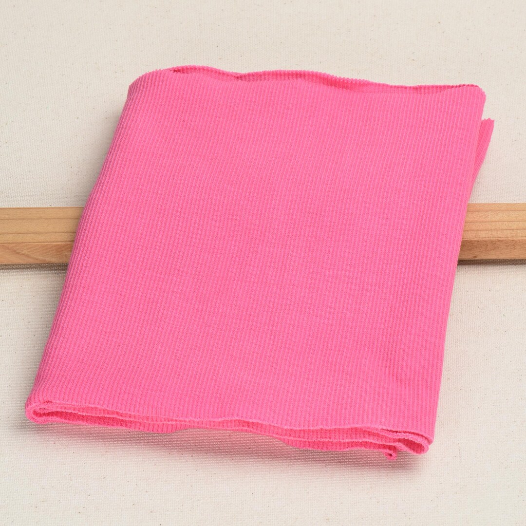 Deep Pink Ribbing Fabric for Cuffs, Waistbands and Necklines - Etsy