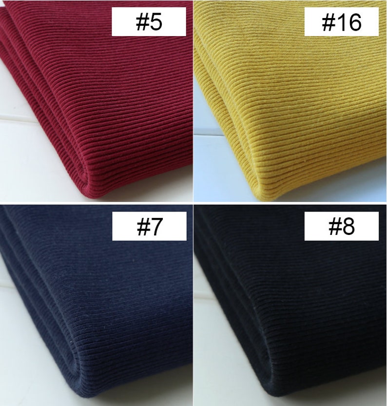 Heavy Weight Elastic Rib Knit Cuff Waistband Trim for Jacket - Etsy