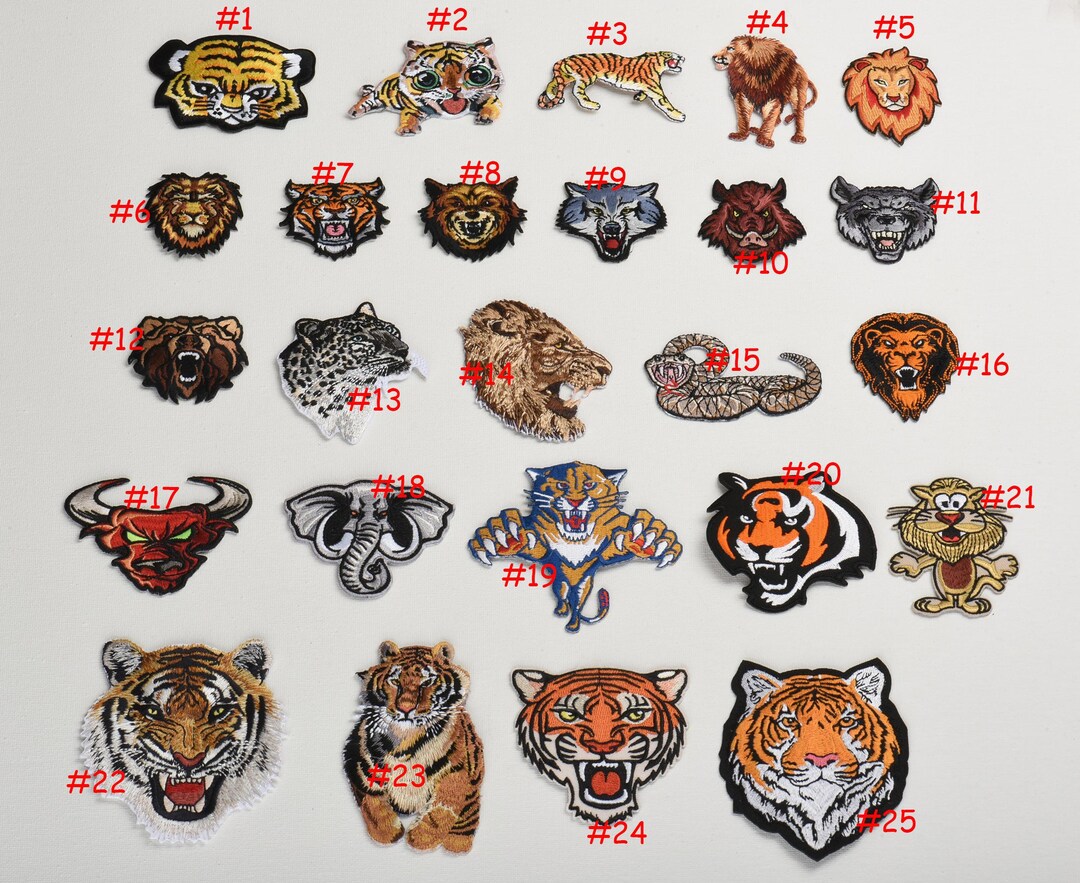 Embroidery Wild Animals Appliques Iron on Patches - Etsy