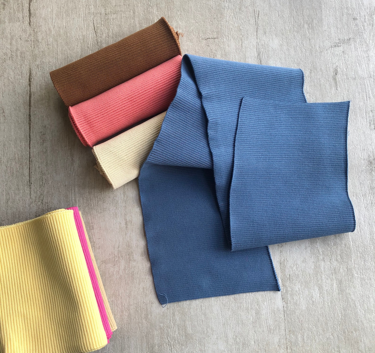 Heavy Weight Elastic Rib Knit Cuffs Waistband Collar Fabric Trim SH3176 ...