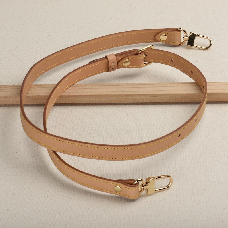 Light Tan Vachetta Leather Strap for Bag Adjustable Crossbody Bag Strap ...