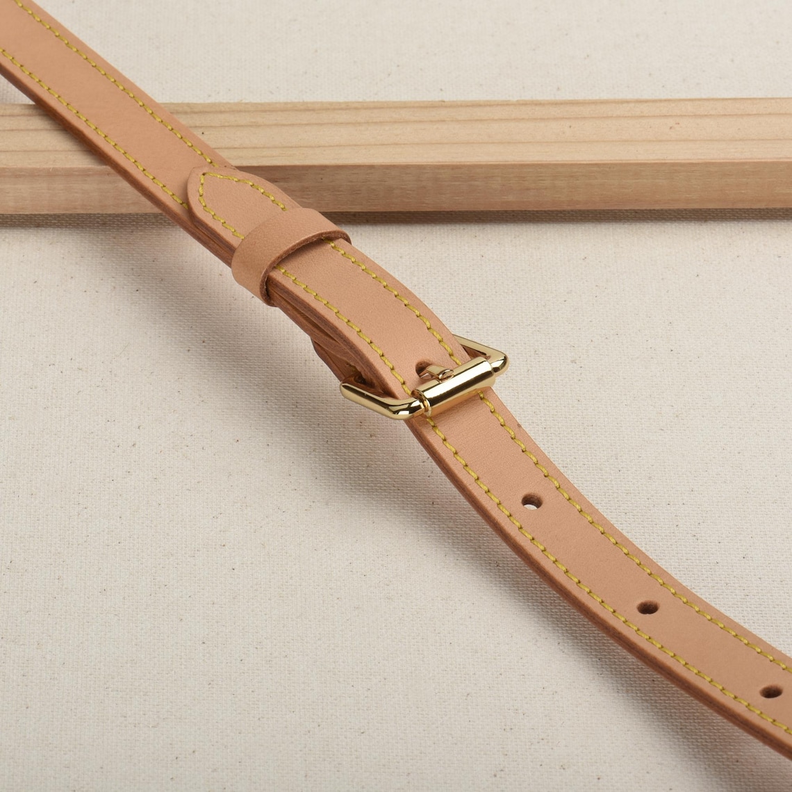 Light Tan Vachetta Leather Strap for Bag Adjustable Crossbody Bag Strap ...
