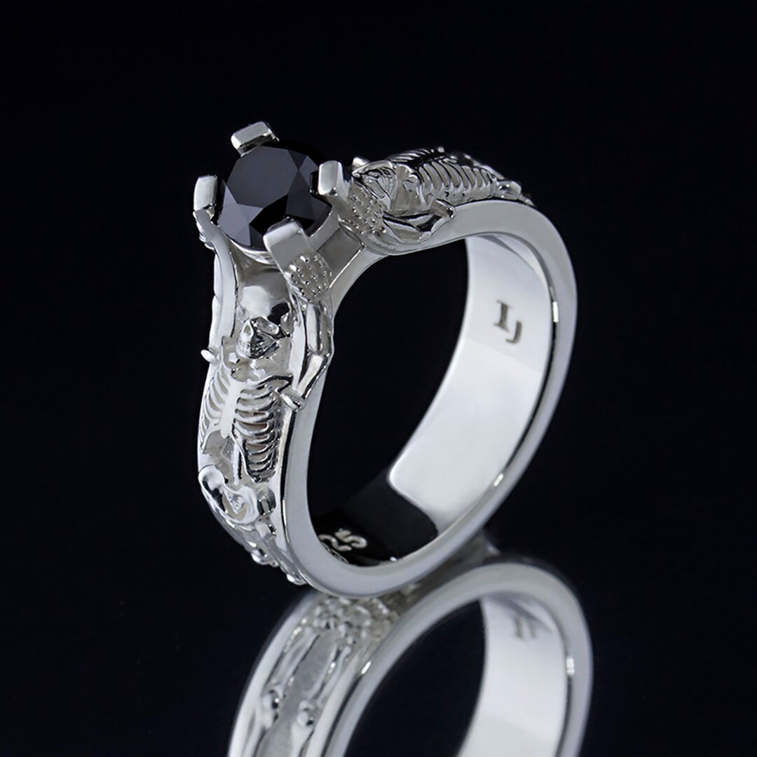 The Skeleton Ring .925 Sterling Silver - Etsy
