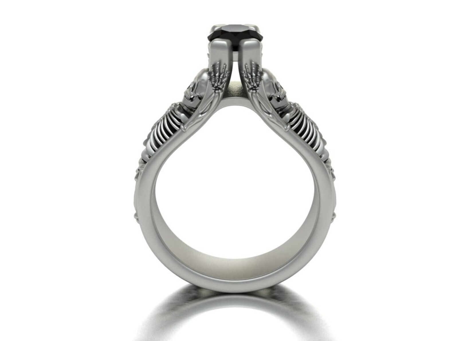 The Skeleton Ring .925 Sterling Silver - Etsy