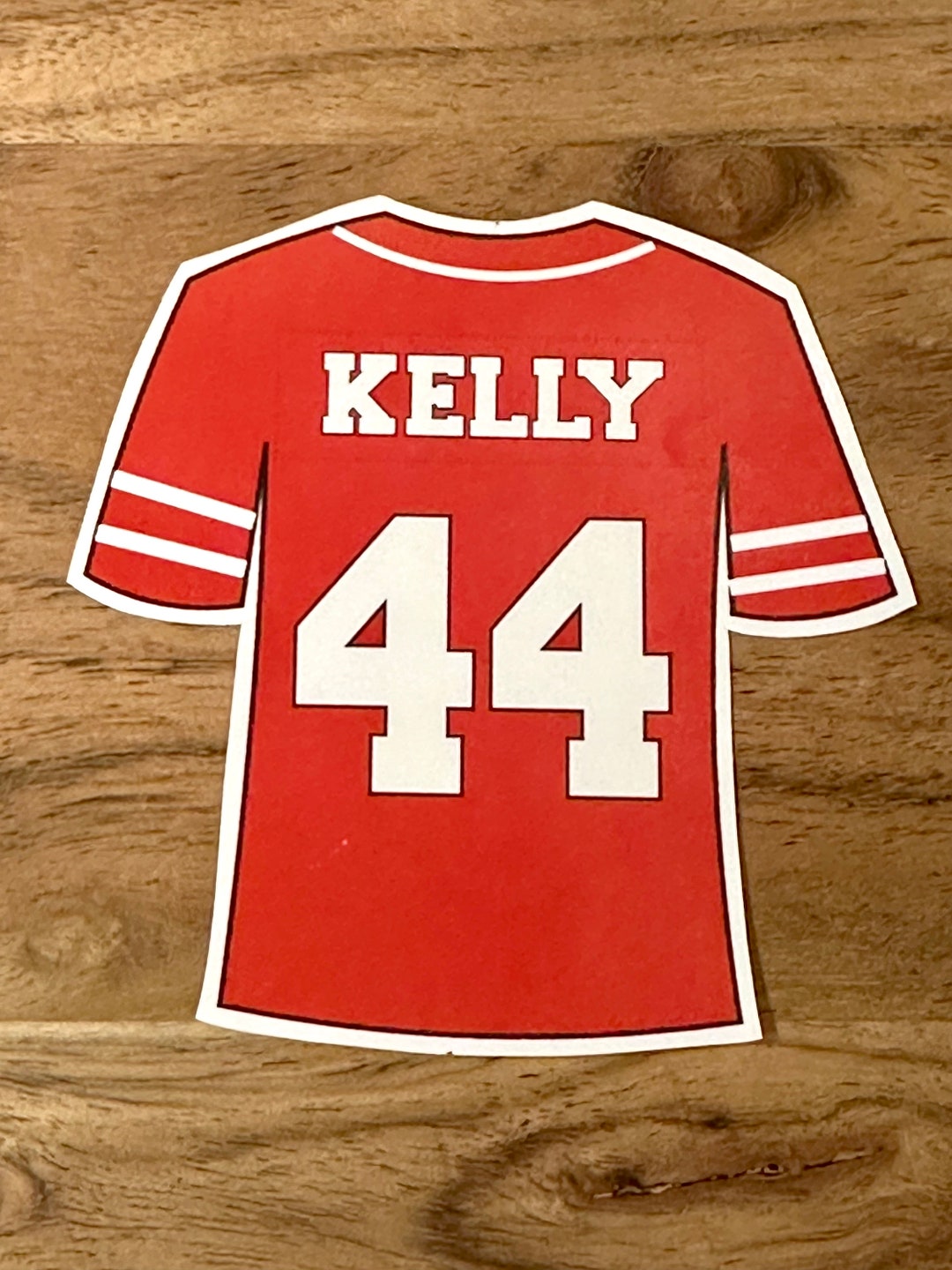 Die-cut Football Jersey Sticker - Etsy