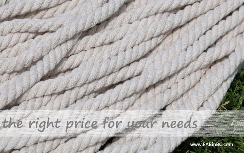 1/2inch Recycled Boho Cotton Rope Yarn sold per meter | Etsy