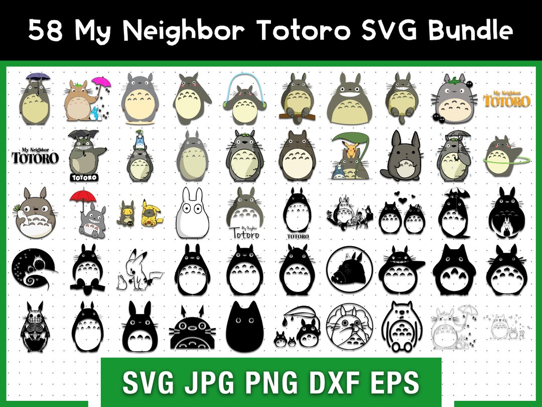 58 My Neighbor Totoro SVG Bundle, My Neighbor Totoro SVG Template ...