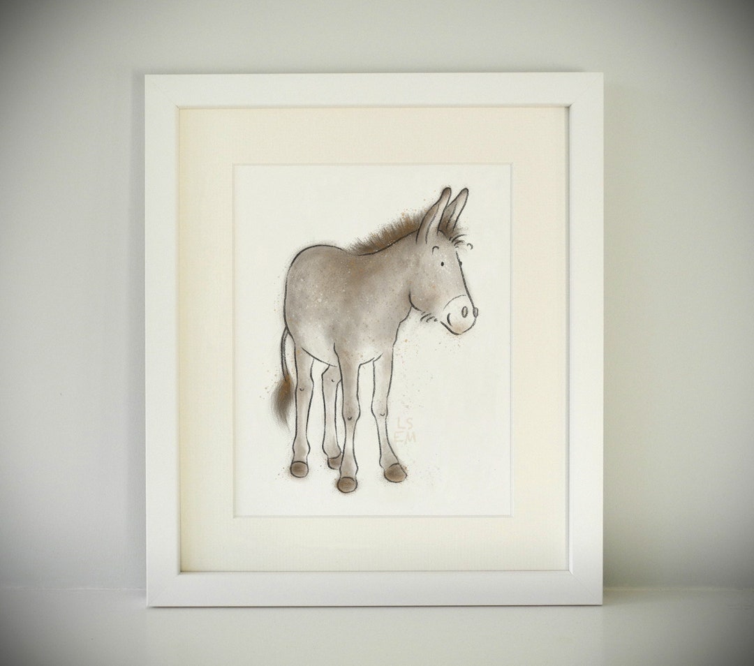 Donkey Picture for Nurseries, Bedrooms, Babies, Children and Adults ...