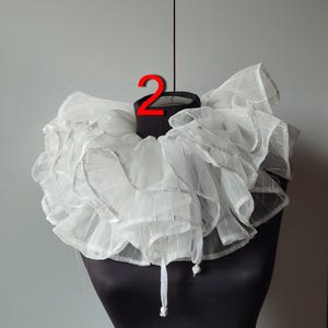 Huge Ruffle Clown Collar Ruff, Big Neck Collar Costume Accessory - Etsy