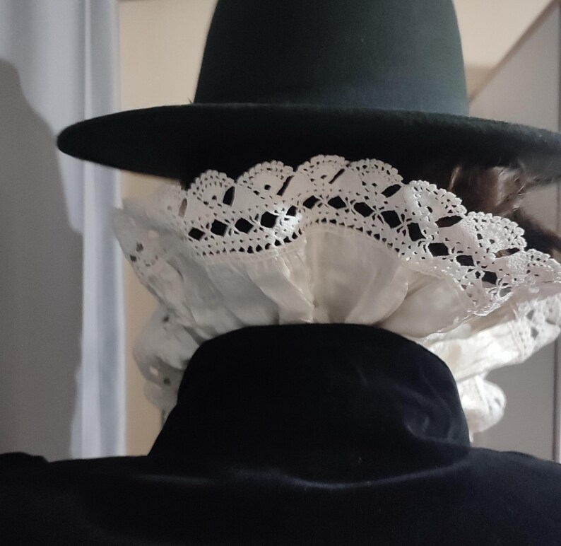 Elizabethan Ruffle Collar Neck Ruff, Victorian Neck Ruffle - Etsy